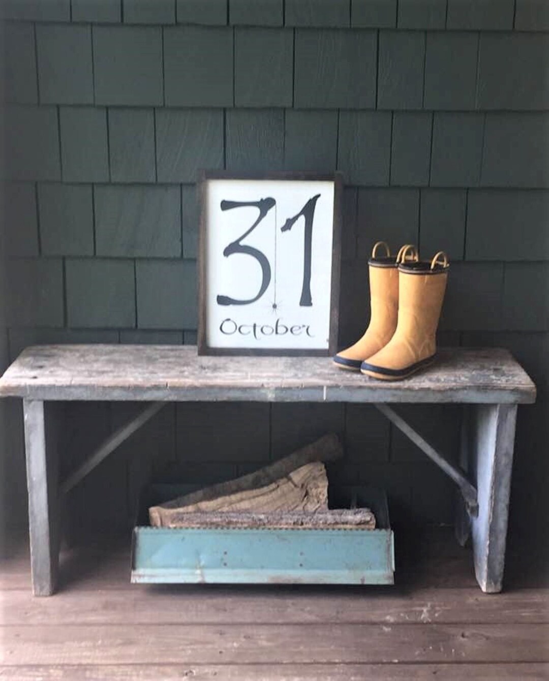 October 31st Sign, Oct 31, Rustic Wood Halloween Sign, Halloween ...