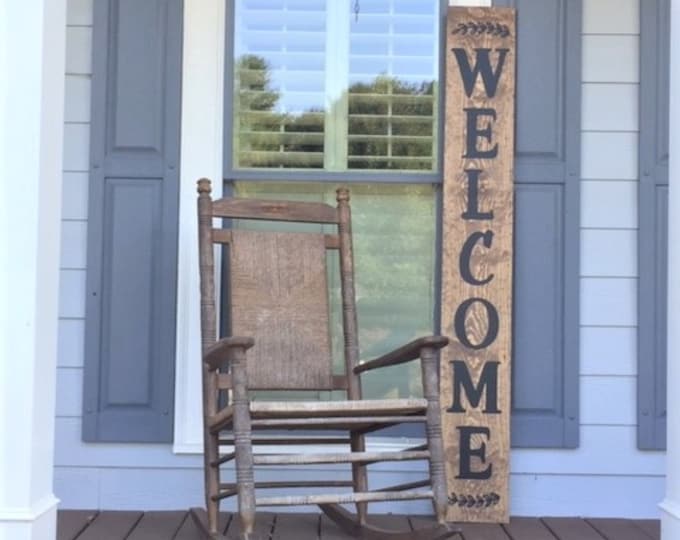 Rustic Wood Sign for Porch | Rustic Welcome Sign | Porch Welcome Sign ...