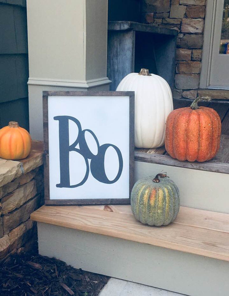 Halloween Boo Sign Halloween Decorations for Party Fall - Etsy
