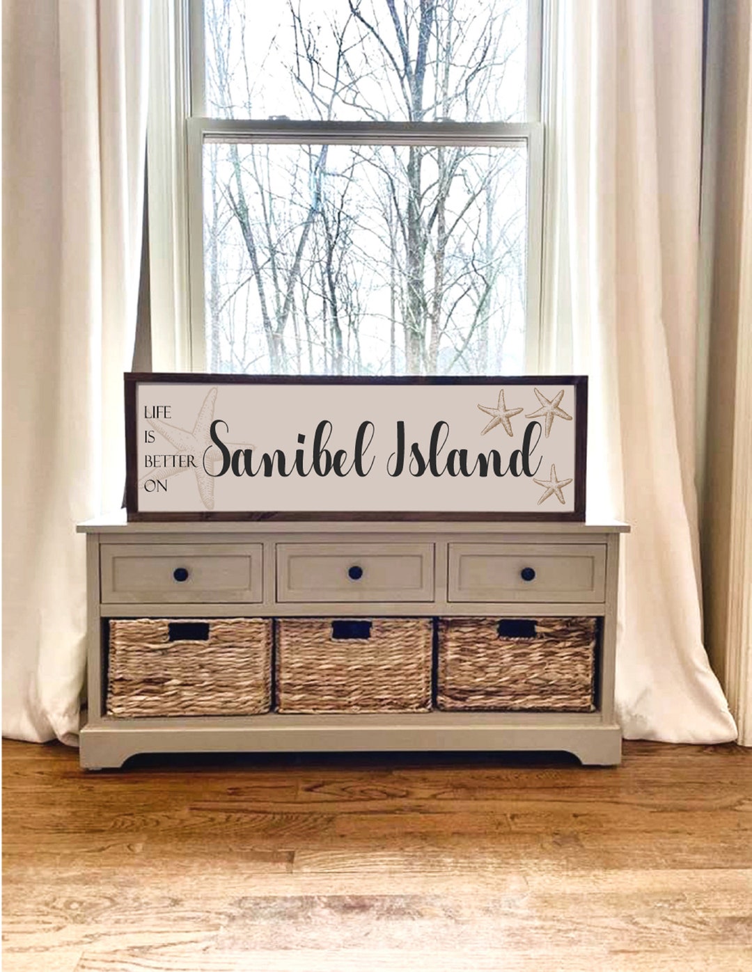 Sanibel Island Sign, Sanibel Island, Beach Themed Wall Art for Home ...