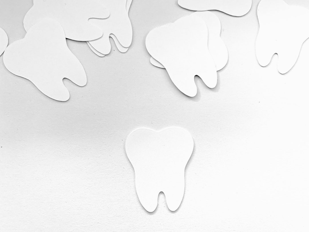 Dental Confetti - 100 Pieces - 1" - Dental School Confetti - Dental ...