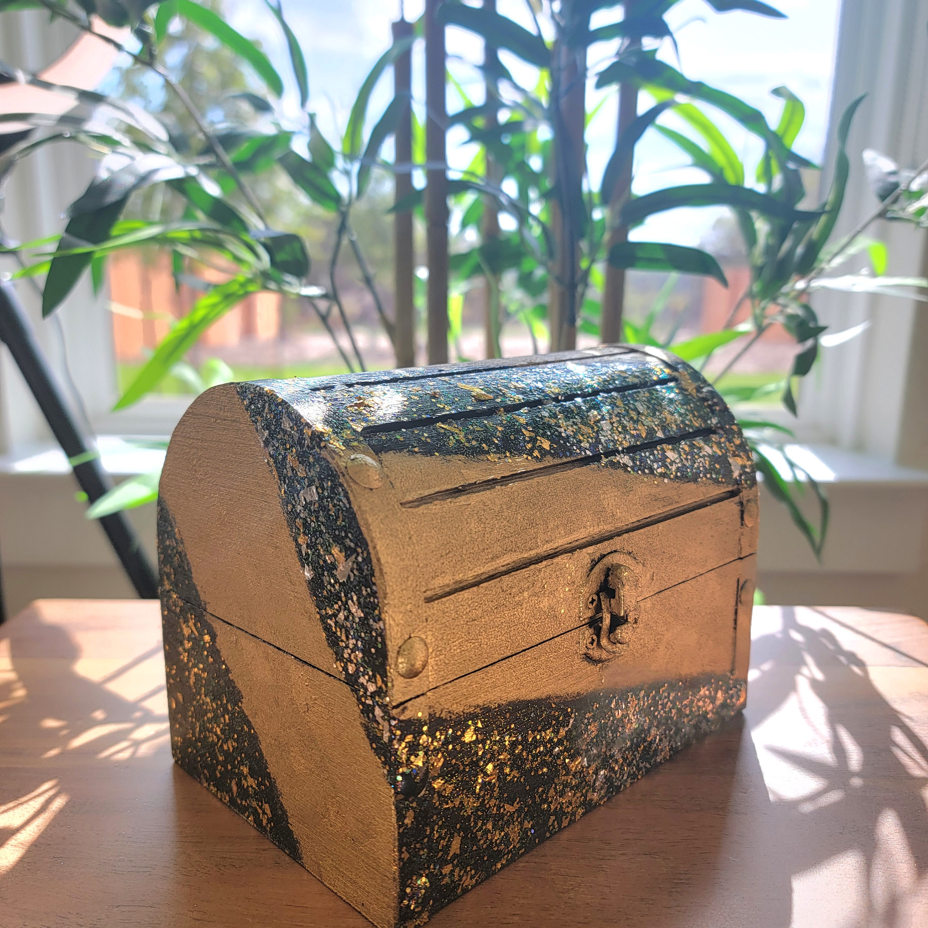 Golden Treasure Chest, Treasure Chest, Girl Birthday Gift, Keepsake Box ...