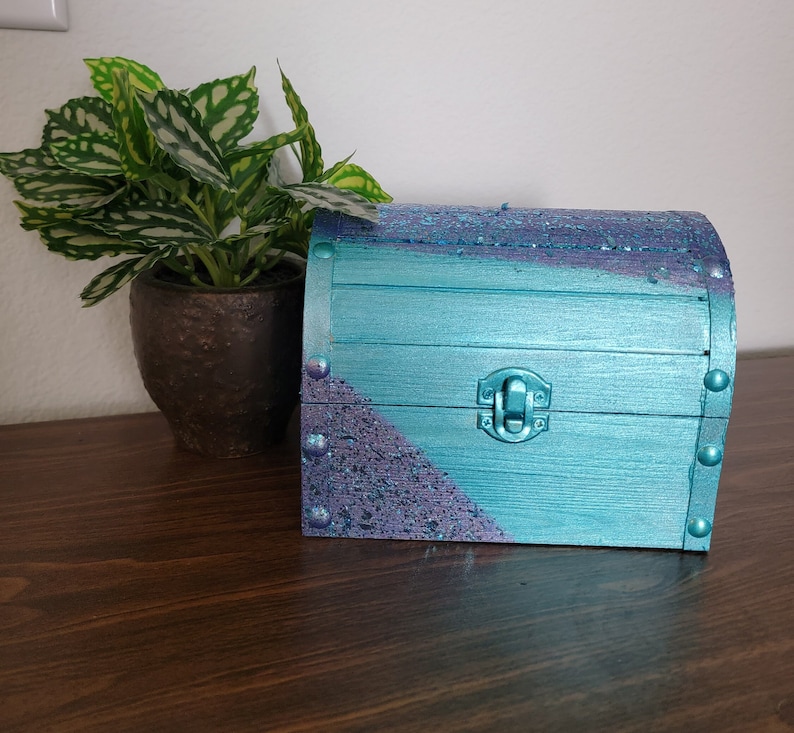 Mermaid Themed, Treasure Chest, Birthday Gift, Keepsake Box, Jewelry ...