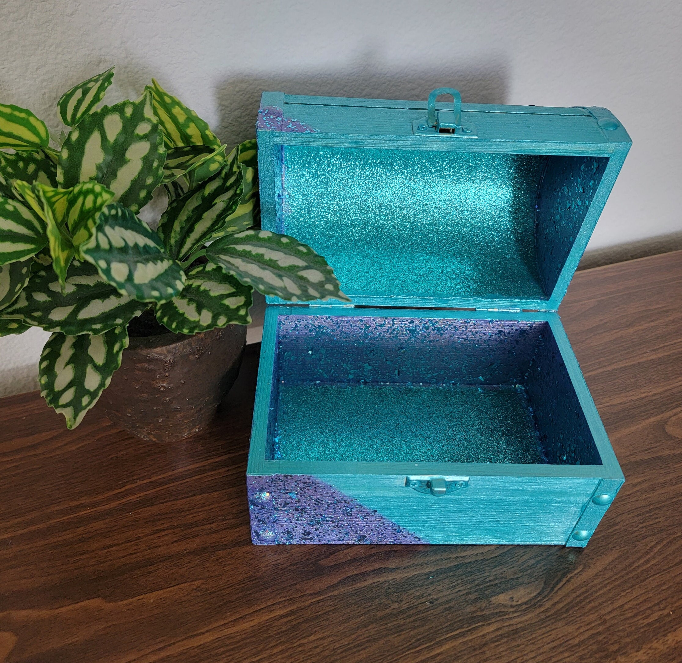 Mermaid Themed, Treasure Chest, Birthday Gift, Keepsake Box, Jewelry ...