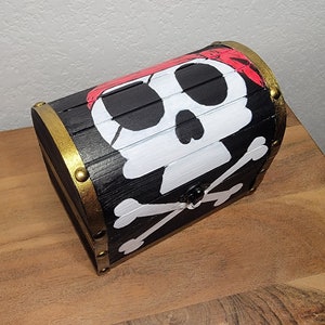 Pernonalize Name, Handcrafted Pirate-themed Treasure Chest, Glow in the ...