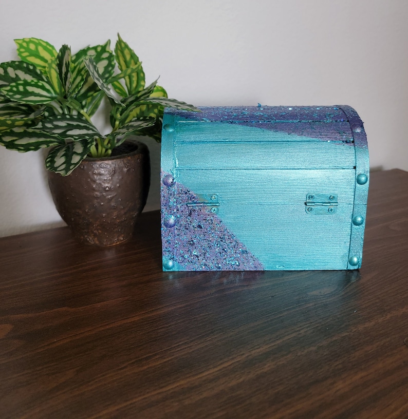 Mermaid Themed, Treasure Chest, Birthday Gift, Keepsake Box, Jewelry ...