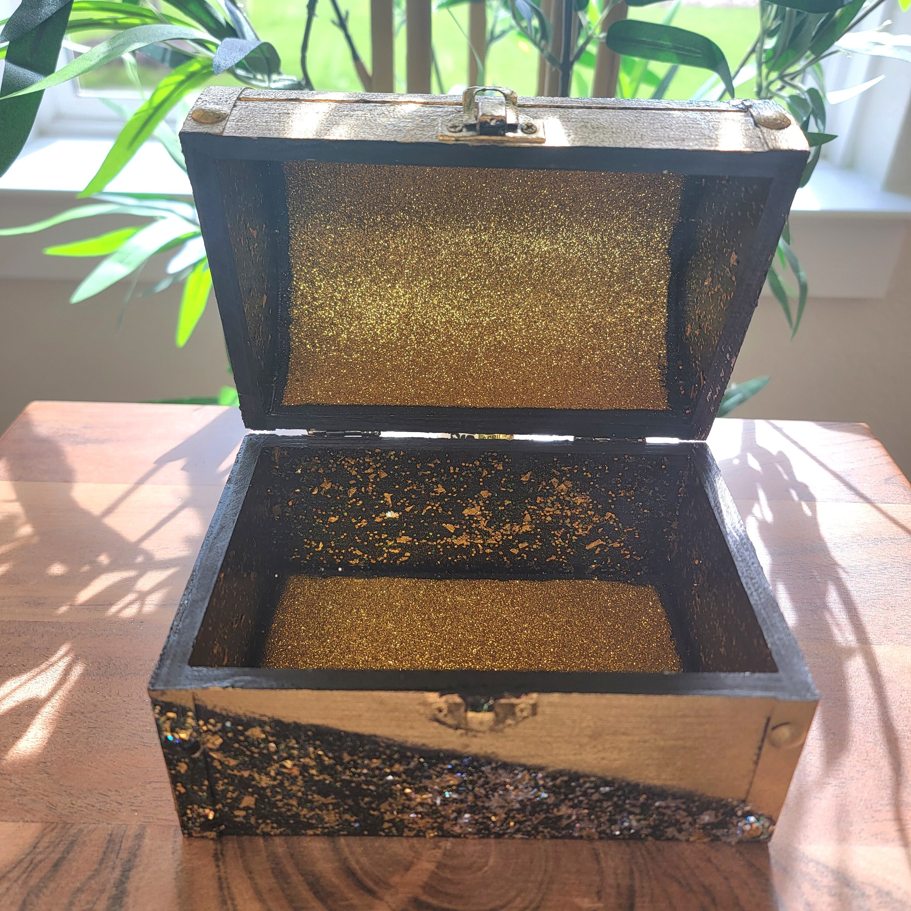 Golden Treasure Chest, Treasure Chest, Girl Birthday Gift, Keepsake Box ...