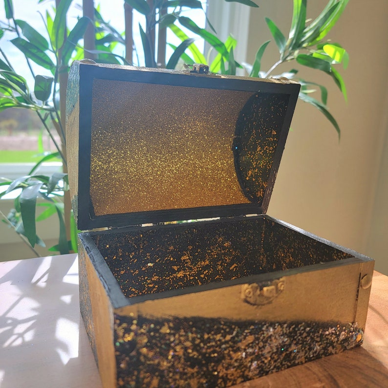 Golden Treasure Chest, Treasure Chest, Girl Birthday Gift, Keepsake Box ...