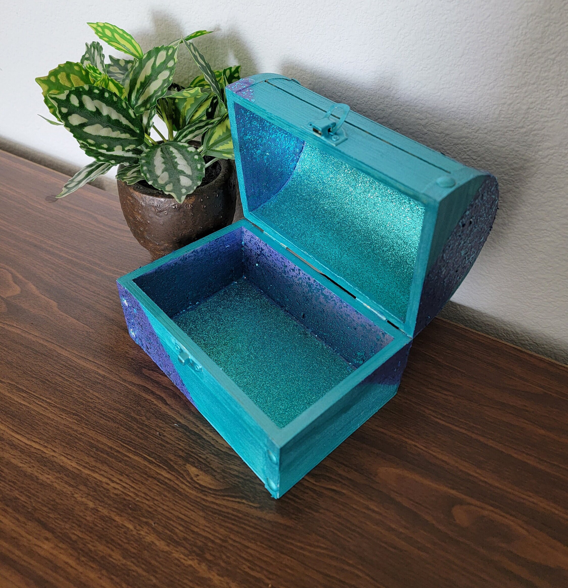 Mermaid Themed, Treasure Chest, Birthday Gift, Keepsake Box, Jewelry ...