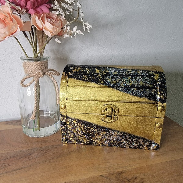 Gold Treasure Chest - Etsy