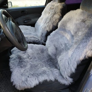 Sheepskin Car Seat Cover Gr y pink black Universal Genuine Sheepskin Warm Cape With He drest for Car Handmade Chair Pad Gift Husb nd Wife Etsy