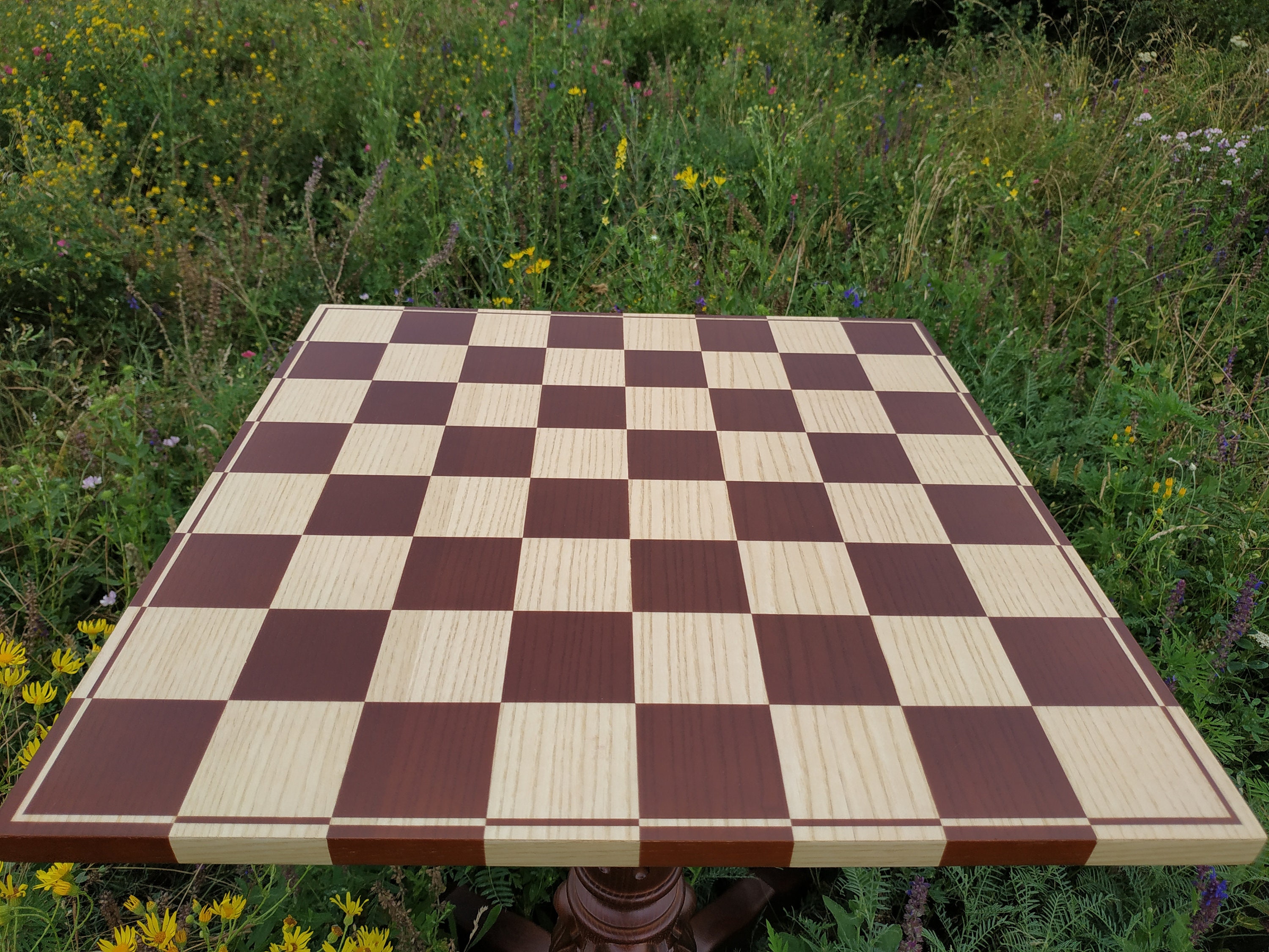 Wooden Chess Board for Family Games Chess Set Ash Wood - Etsy