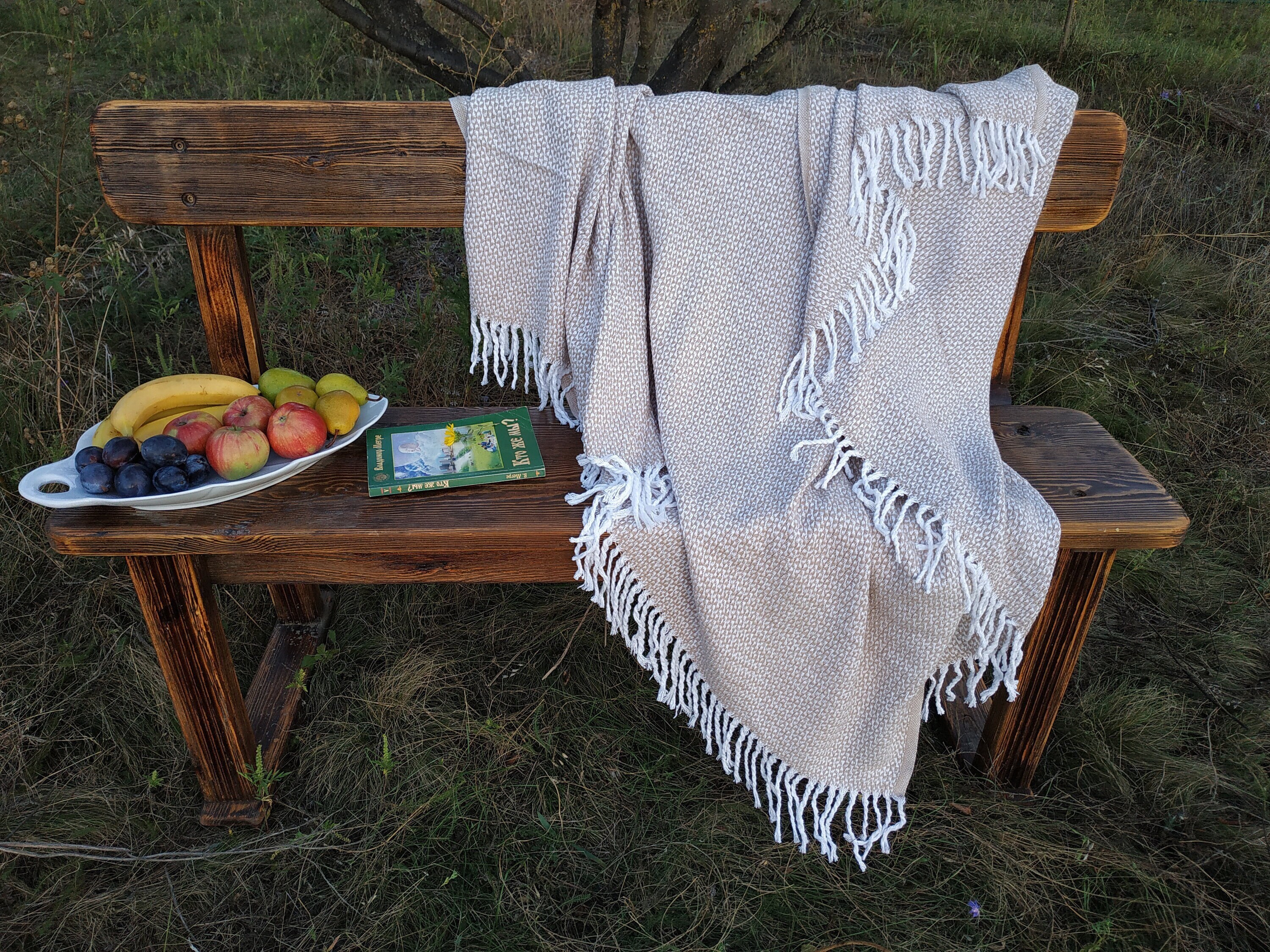 Organic Cotton Blanketsoft Throw Blanket Rustic Style - Etsy