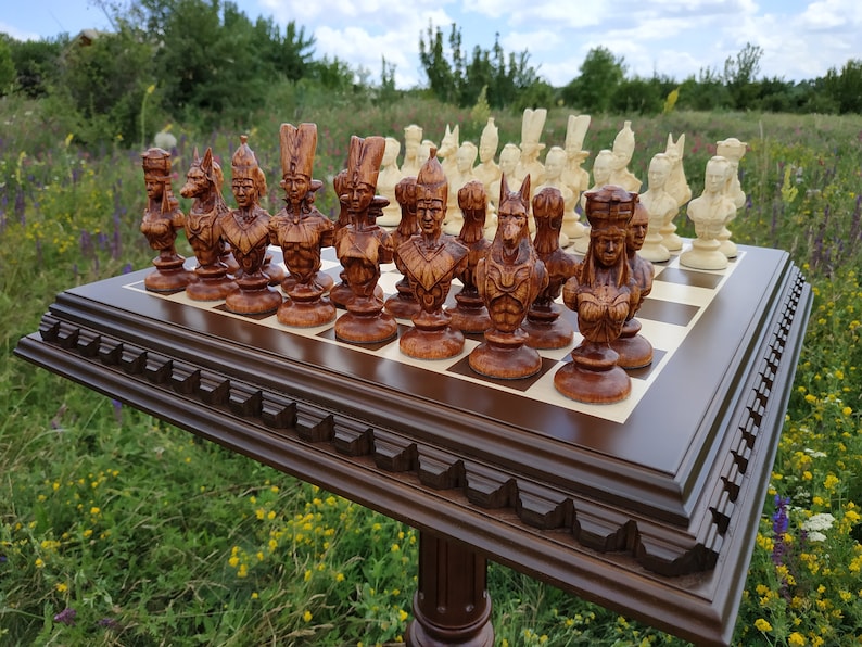 Chess Set classic Luxurypharaoh of Ancient - Etsy