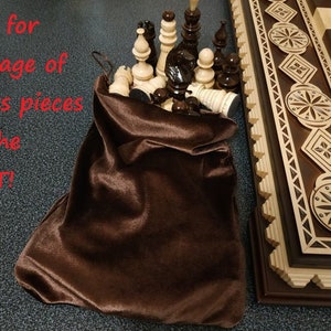 Handmade Ash Wood Chess Set Table With Stools: Modern Board Game - Etsy