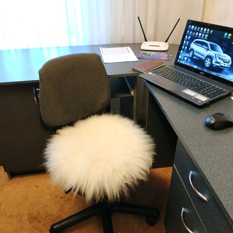 Sheepskin Chair Pad - Etsy