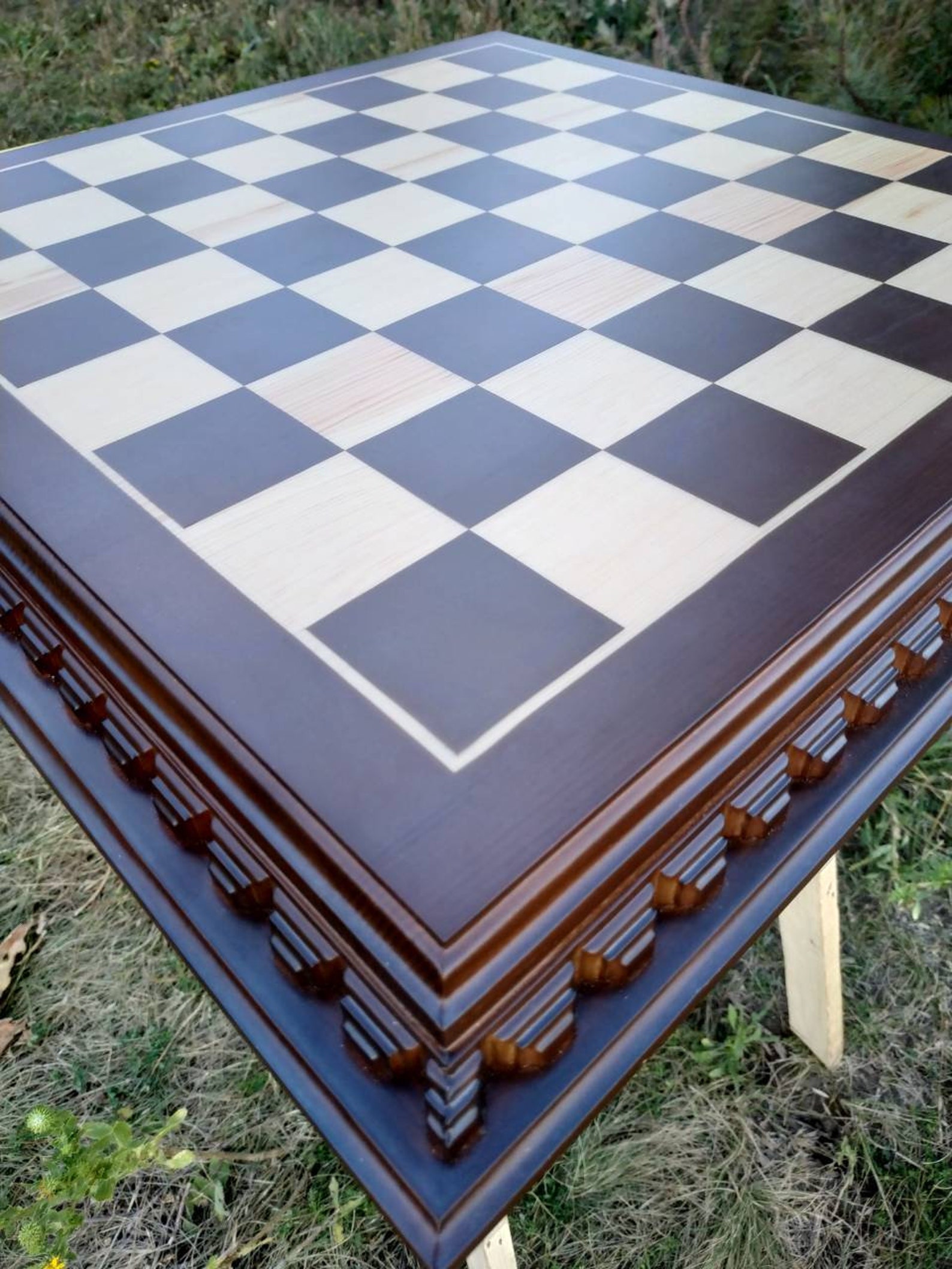Wooden Chess Board Chess Set Wood Handmade Carved Wood Chess - Etsy