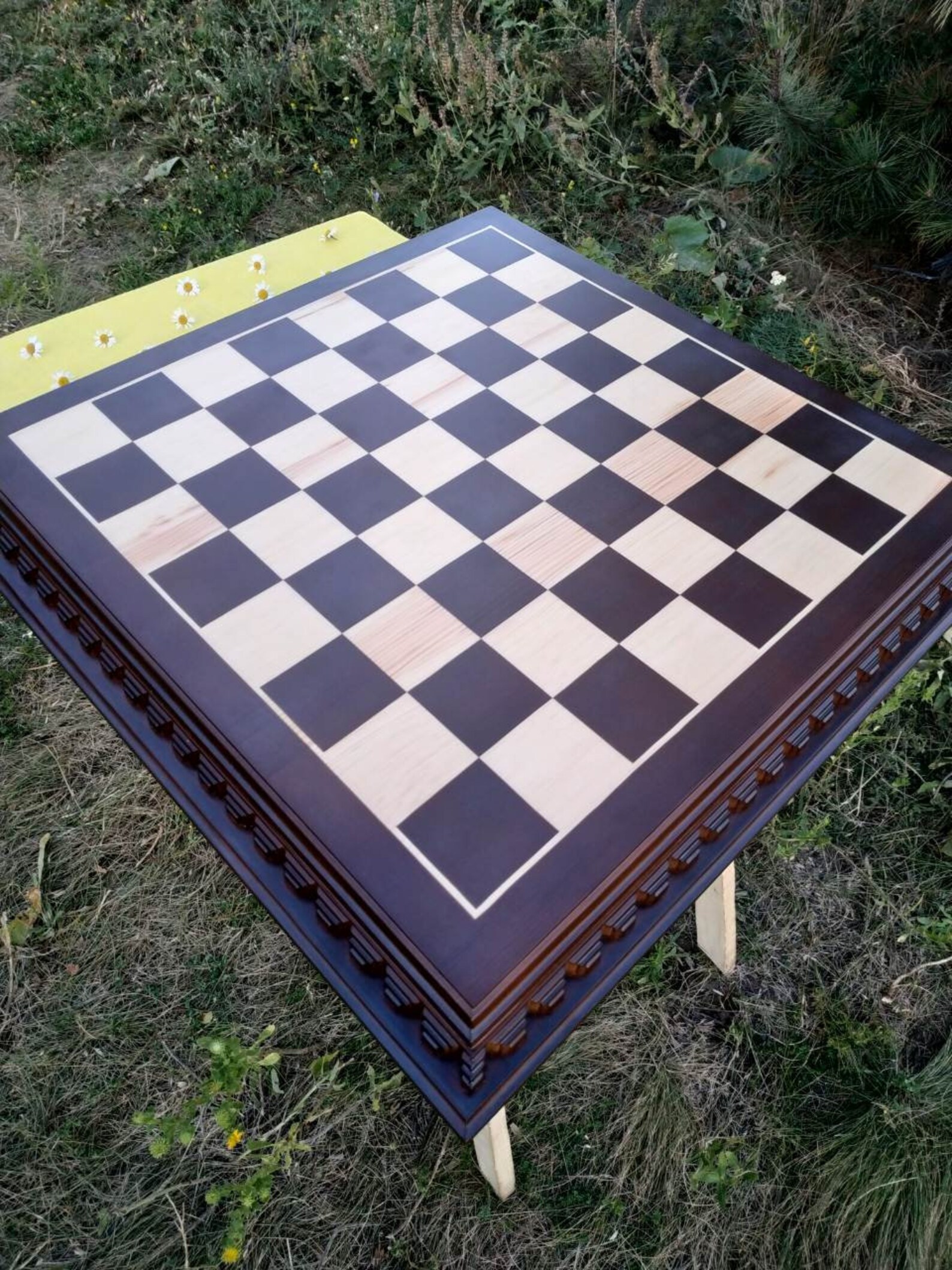 Wooden Chess Board Chess Set Wood Handmade Carved Wood Chess - Etsy