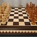 Wooden Chess Set battle of Thrones Pieces Wood Carving Handmade Family ...