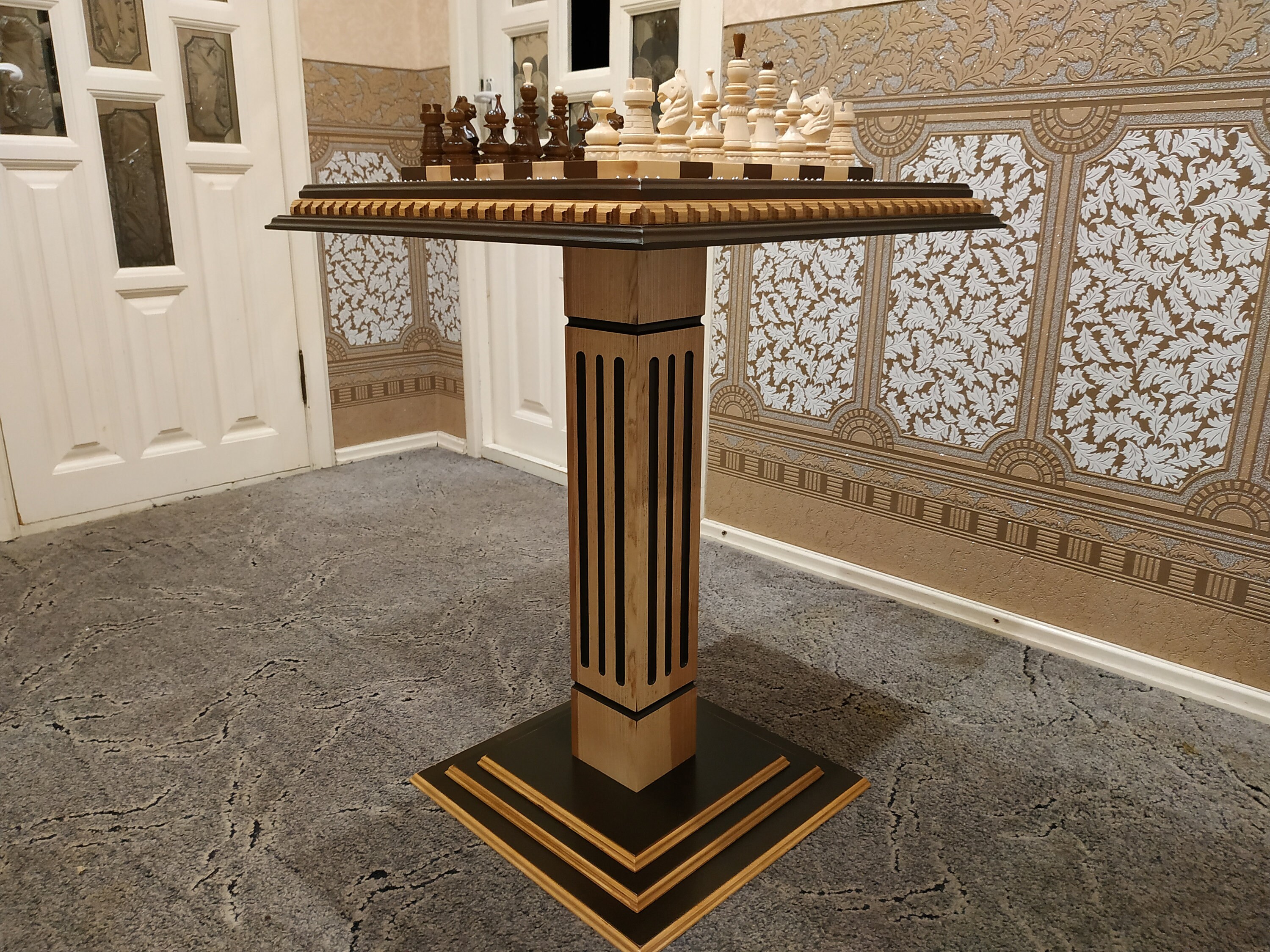 Chess Set bright Victory Wooden Table Ash Maple - Etsy