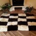 Genuine Sheepskin Rug chess Board Rug Fur Rug - Etsy