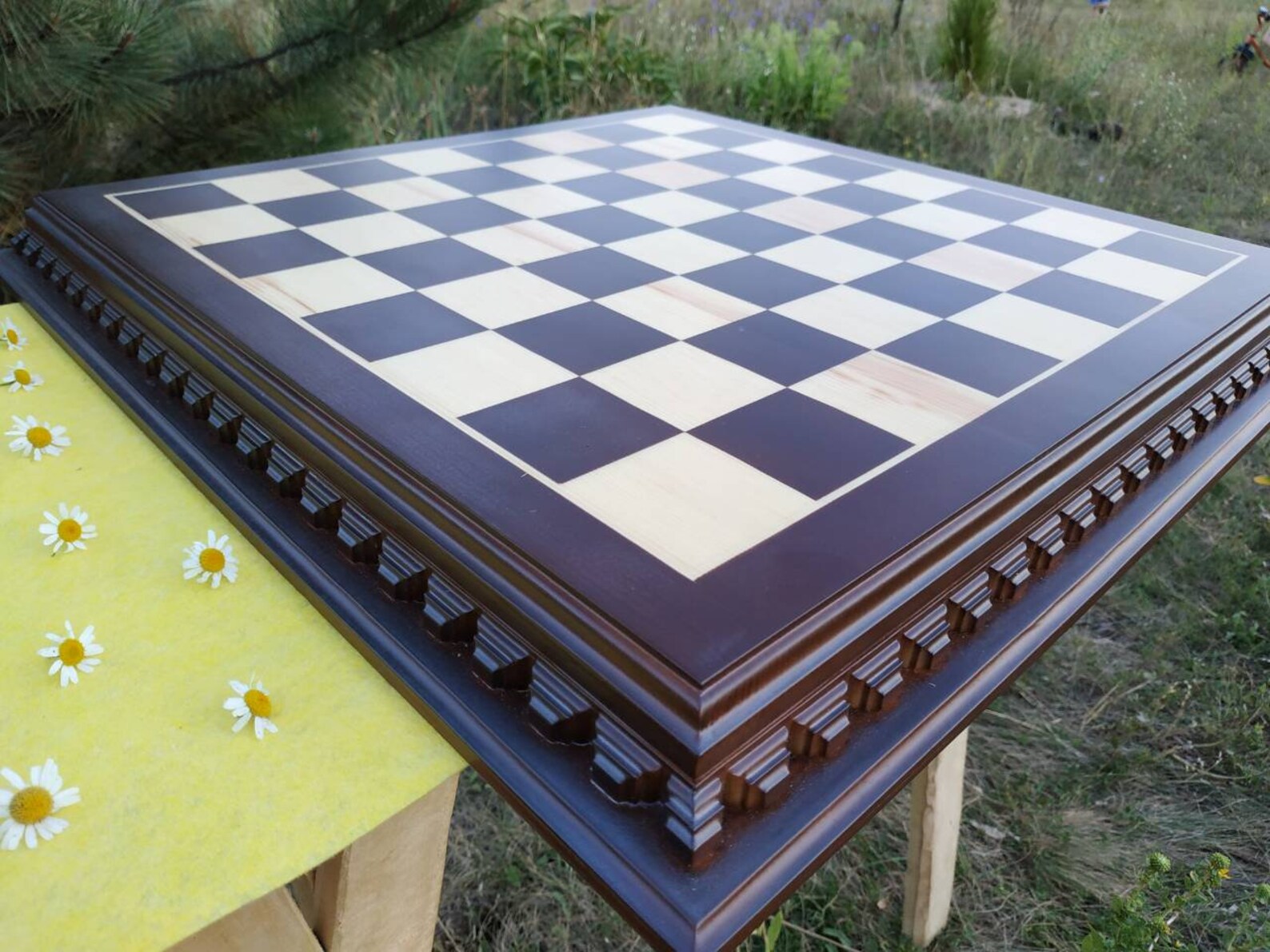 Wooden Chess Board Chess Set Wood Handmade Carved Wood Chess - Etsy