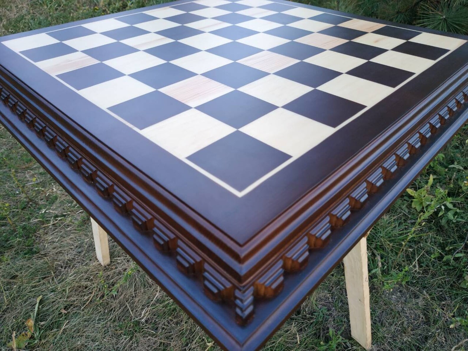 Wooden Chess Board Chess Set Wood Handmade Carved Wood Chess - Etsy