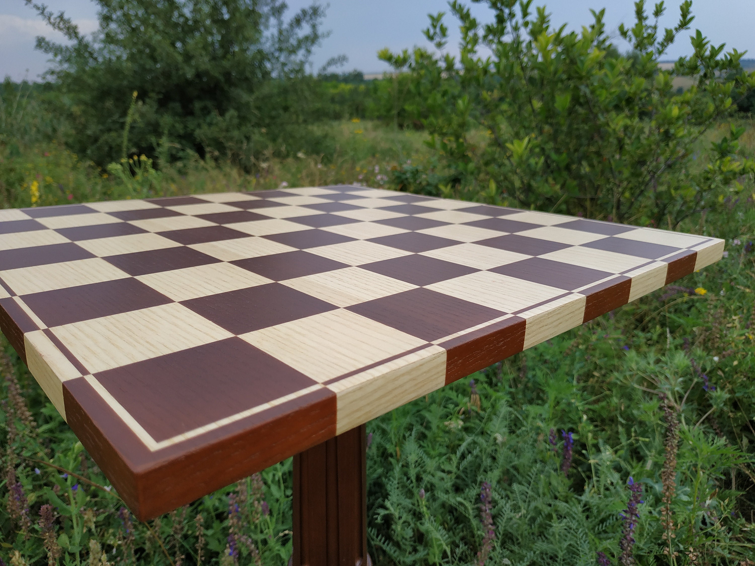 Wooden Chess Board for Family Games Chess Set Ash Wood - Etsy