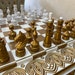 Chess Pieces Gold & White Wooden Gloss Chess Set Only - Etsy