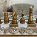 Chess Pieces Gold & White Wooden Gloss Chess Set Only - Etsy