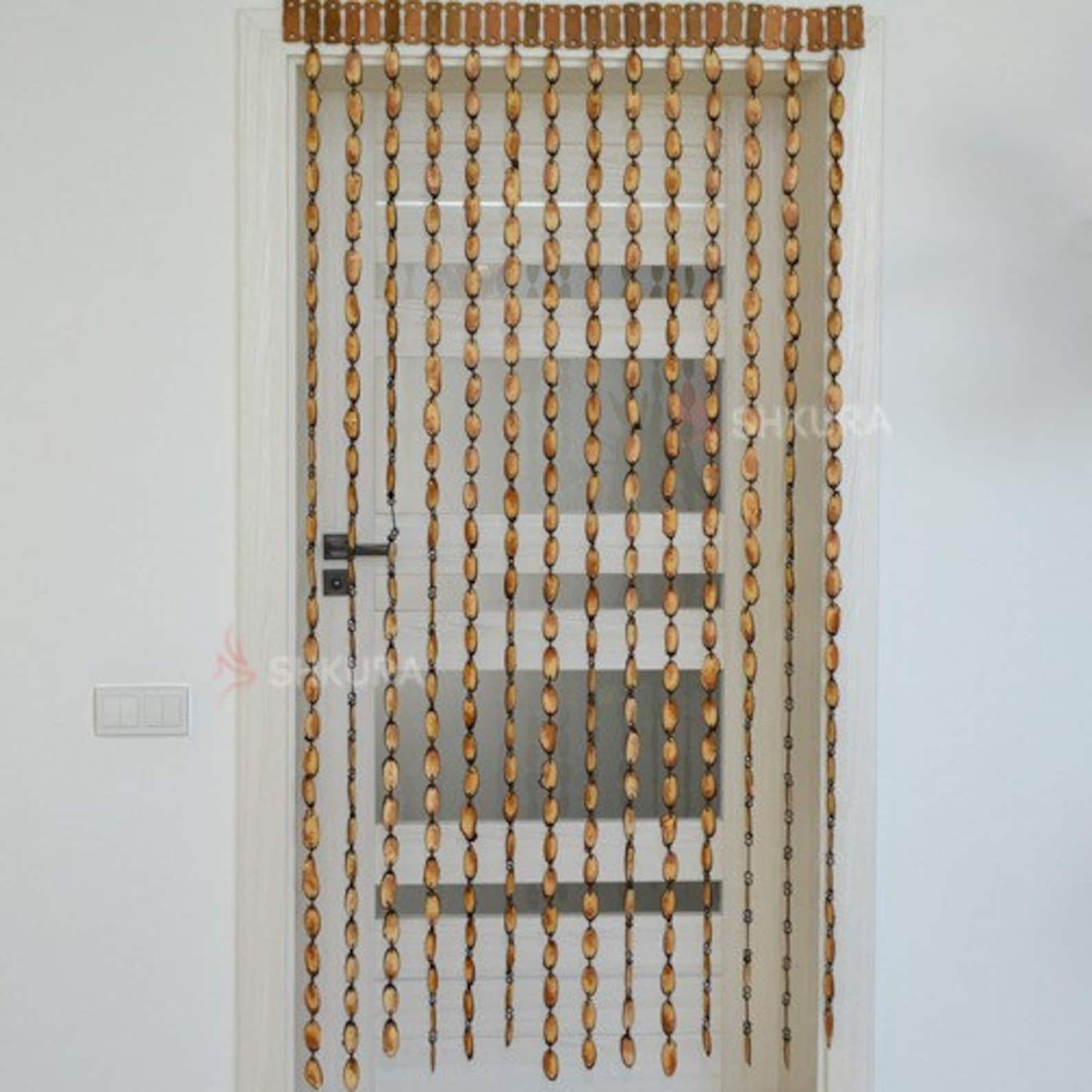 Wooden Curtain ALL SIZES Door/ Window/ Wall Decor for Living | Etsy