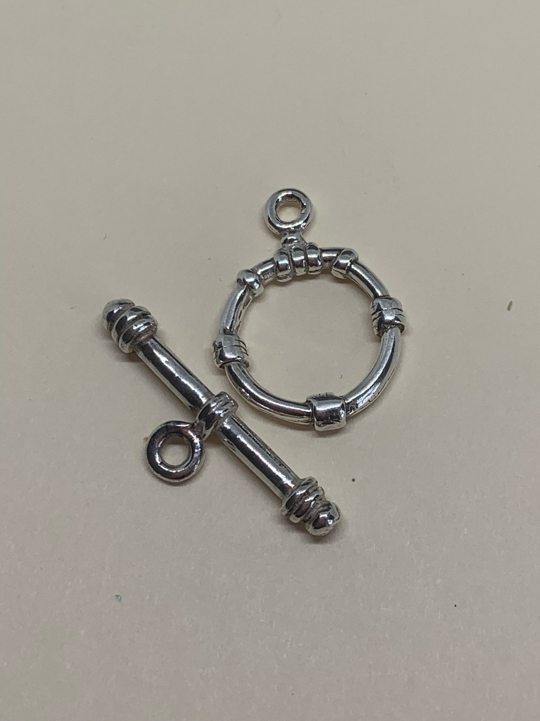 Solid Sterling Silver 925 Nautical Rope Toggle Clasp - Etsy