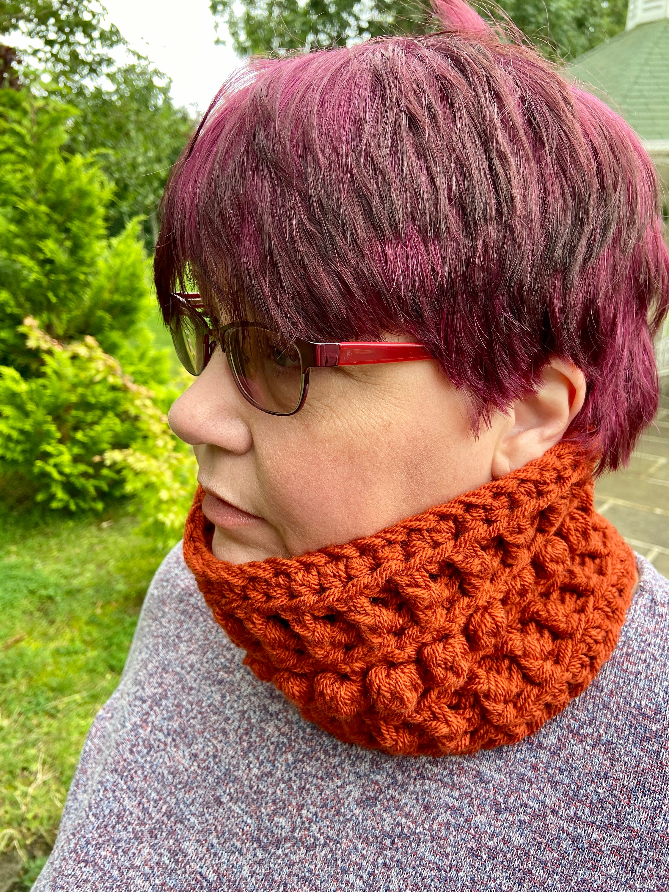 Bobble Textured Cowl/Headband in Acrylic, Boho Headband, Bobble Cowl ...