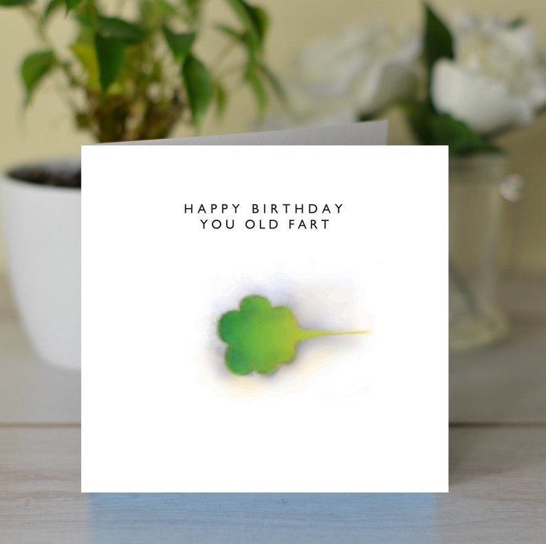 Funny Old Fart Birthday Card: Pun Greetings Card - Etsy