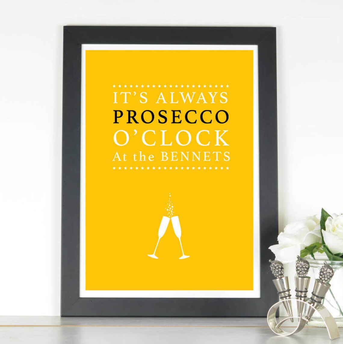 It's Always Prosecco O'clock Personalised Print - Etsy
