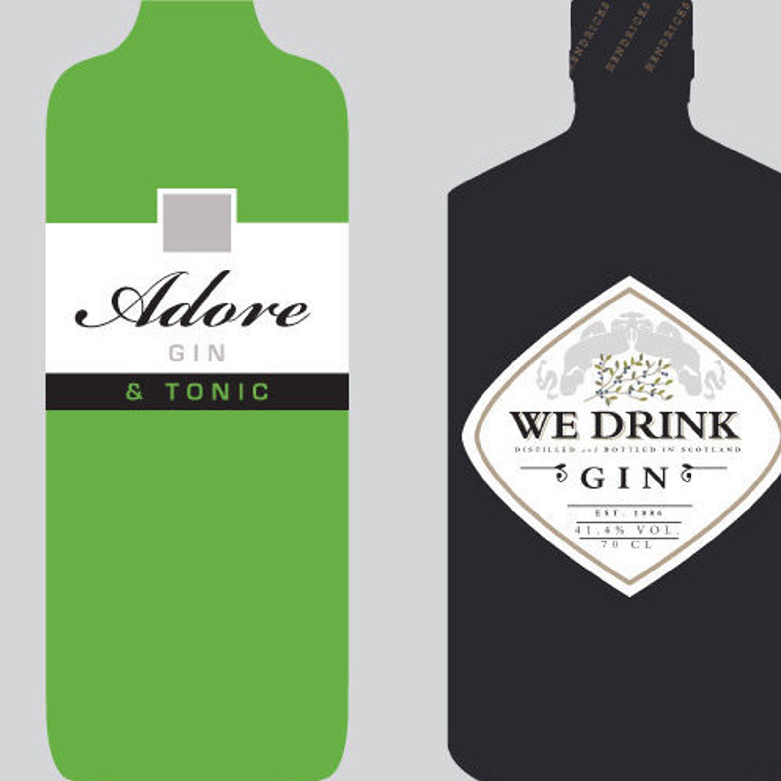 Gin Print, Gin Poster, Gin Art, Gin Bottles Print, Gin Lover Gift, Gin ...