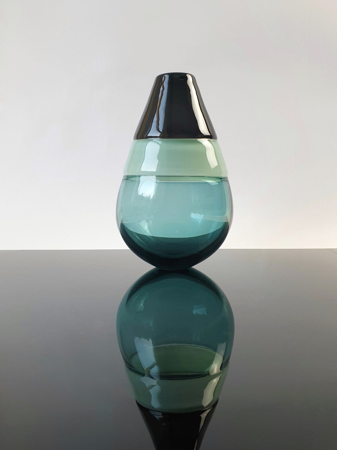 Unique Three Layer Blown Glass Incalmo Vase - Etsy