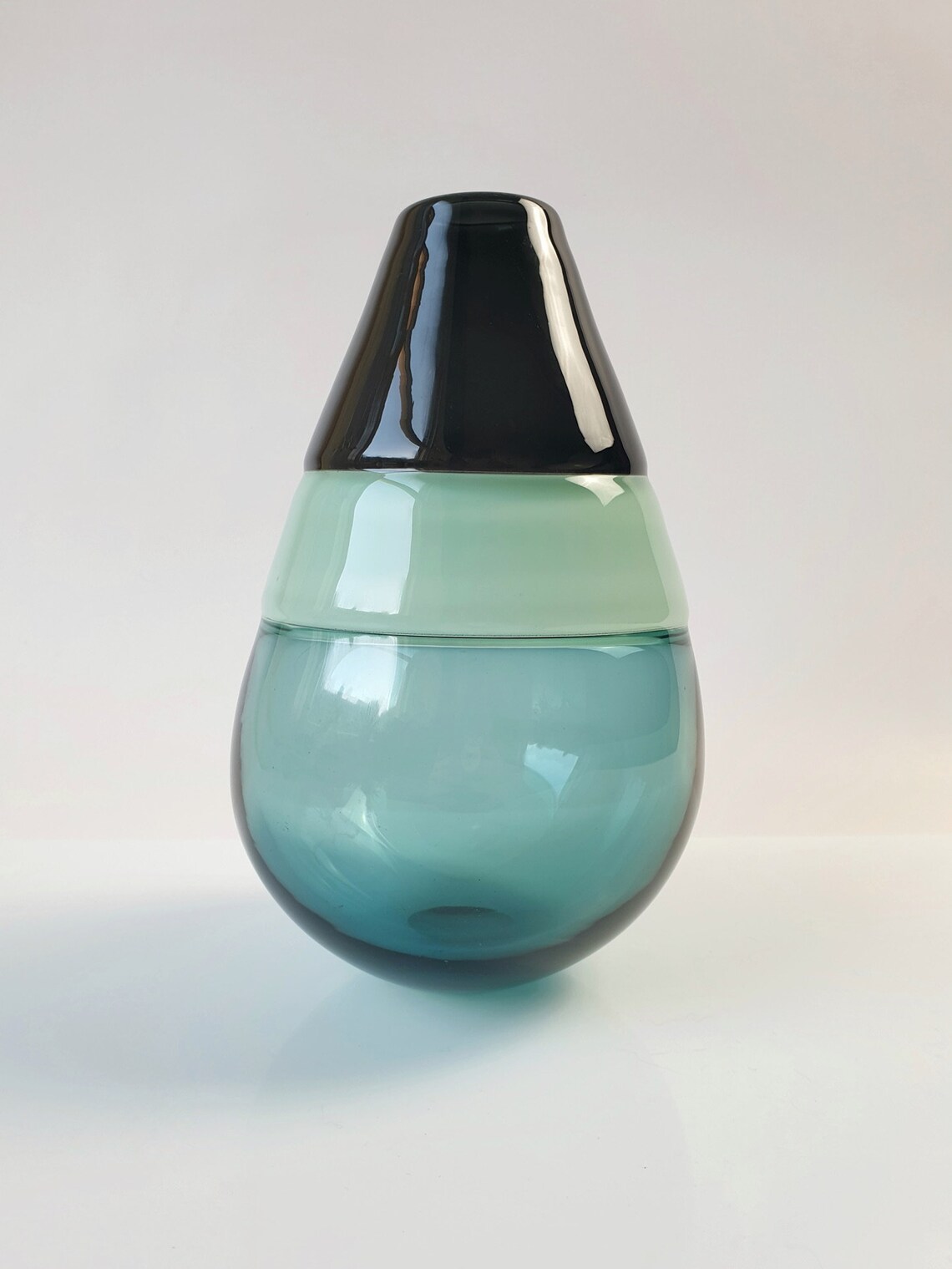 Unique Three Layer Blown Glass Incalmo Vase - Etsy