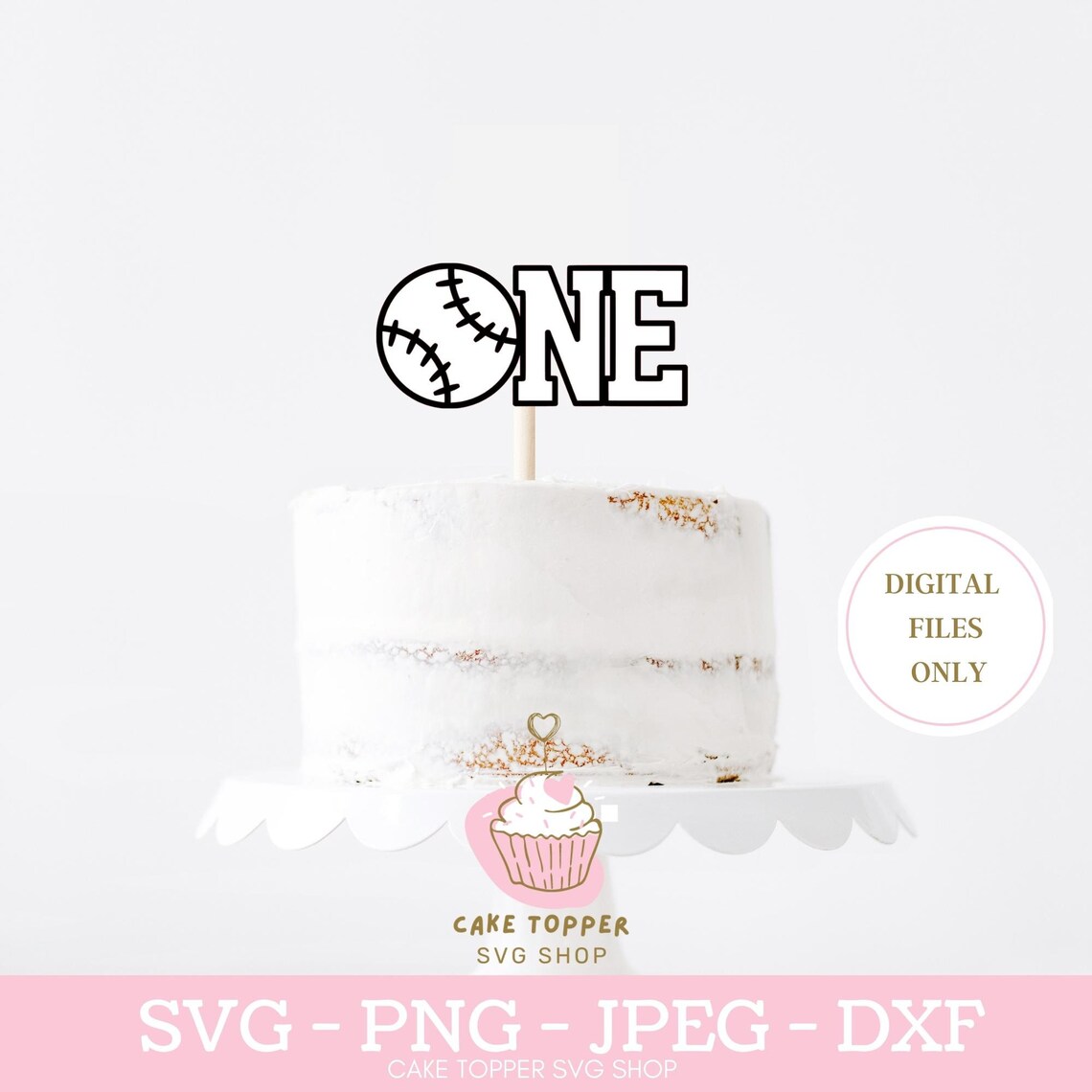 Baseball One Cake Topper SVG Baseball Theme 1st Birthday - Etsy Canada
