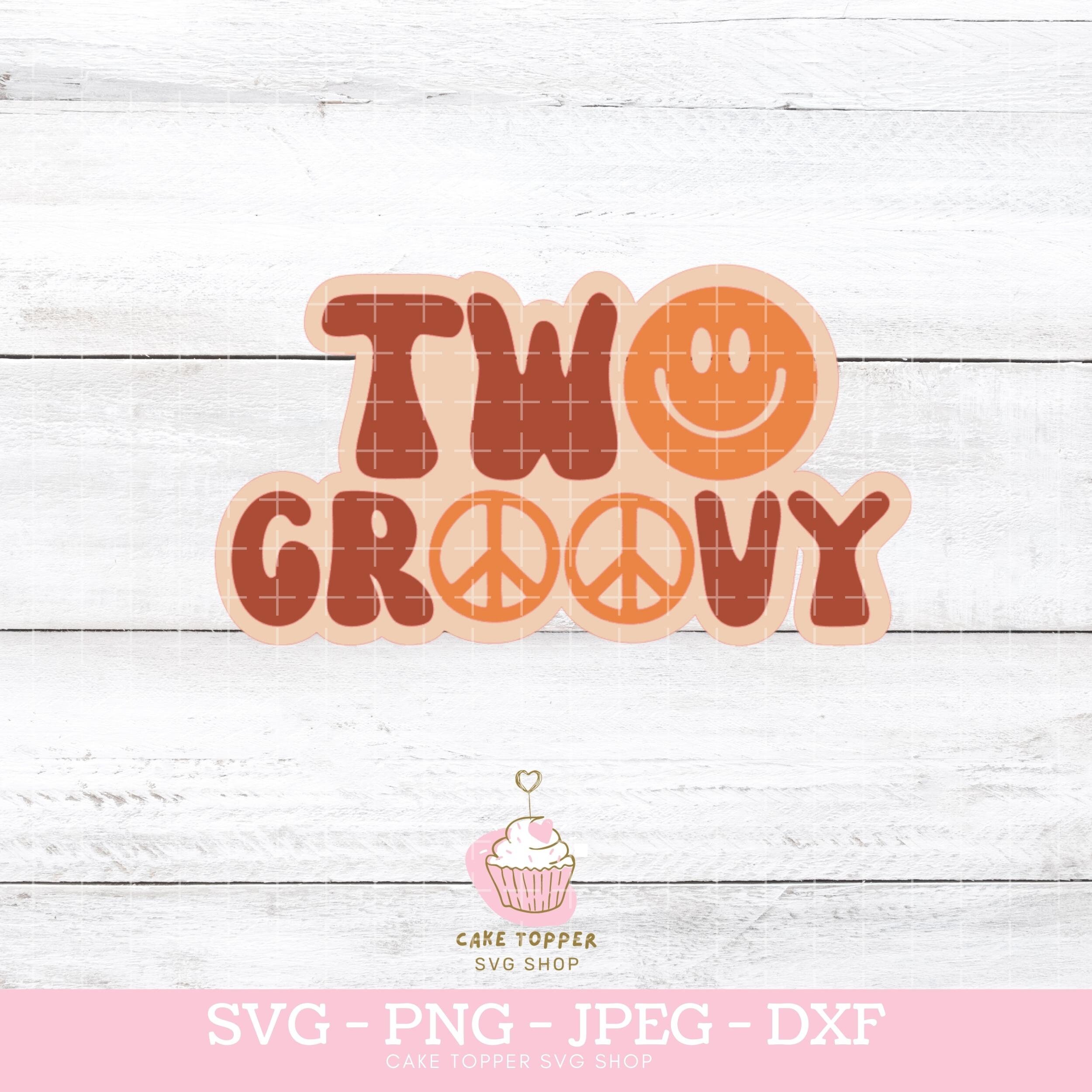 Two Groovy SVG Cut File 2nd Birthday Retro 70's Theme - Etsy UK