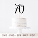 70th Birthday SVG Bundle PNG DXF Eps and Jpeg Included Cricut Cut Files ...