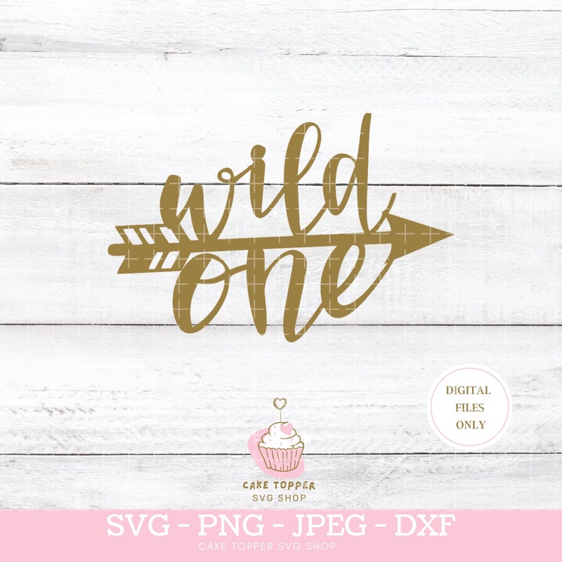 Gold Wild One Cake Topper - Etsy
