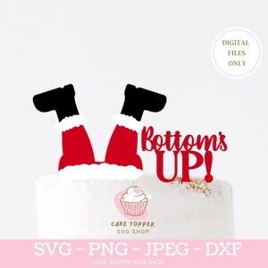 Bottoms up Funny Christmas SVG PNG DXF Ugly Sweater Clip Art Santa Legs ...