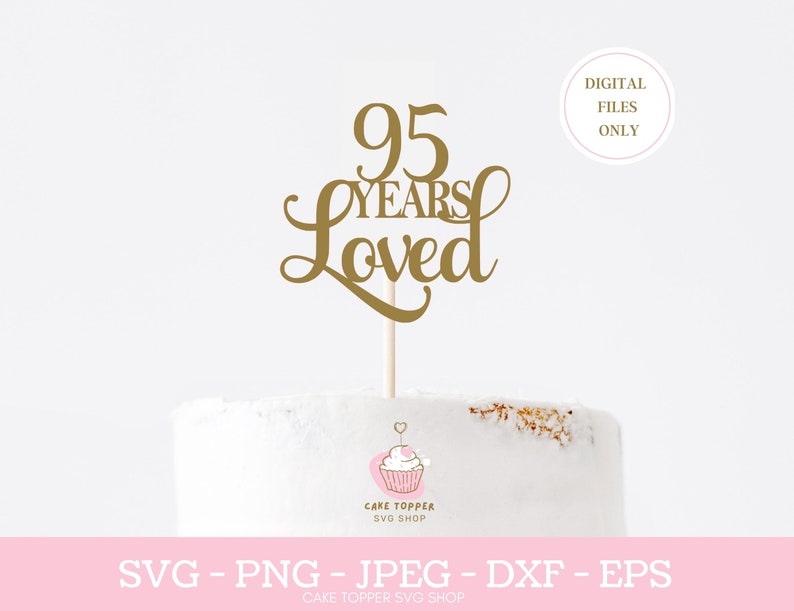 95 Years Loved SVG 95th Birthday SVG 95th Anniversary SVG - Etsy UK