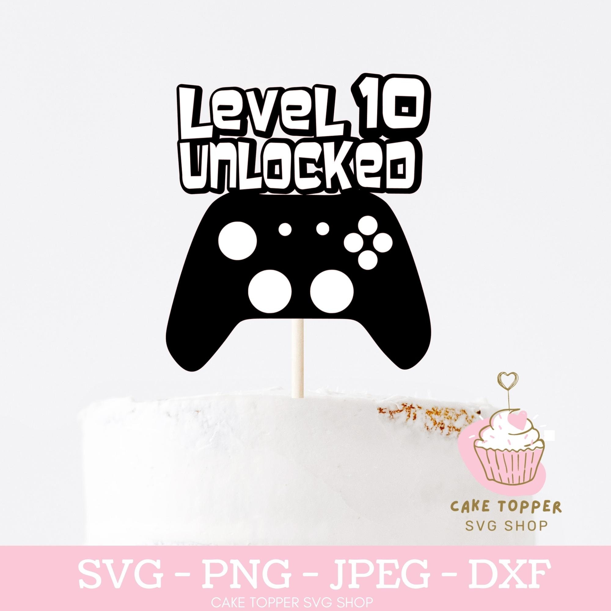 Level 10 Unlocked Instant Download SVG PNG DXF Gaming - Etsy UK