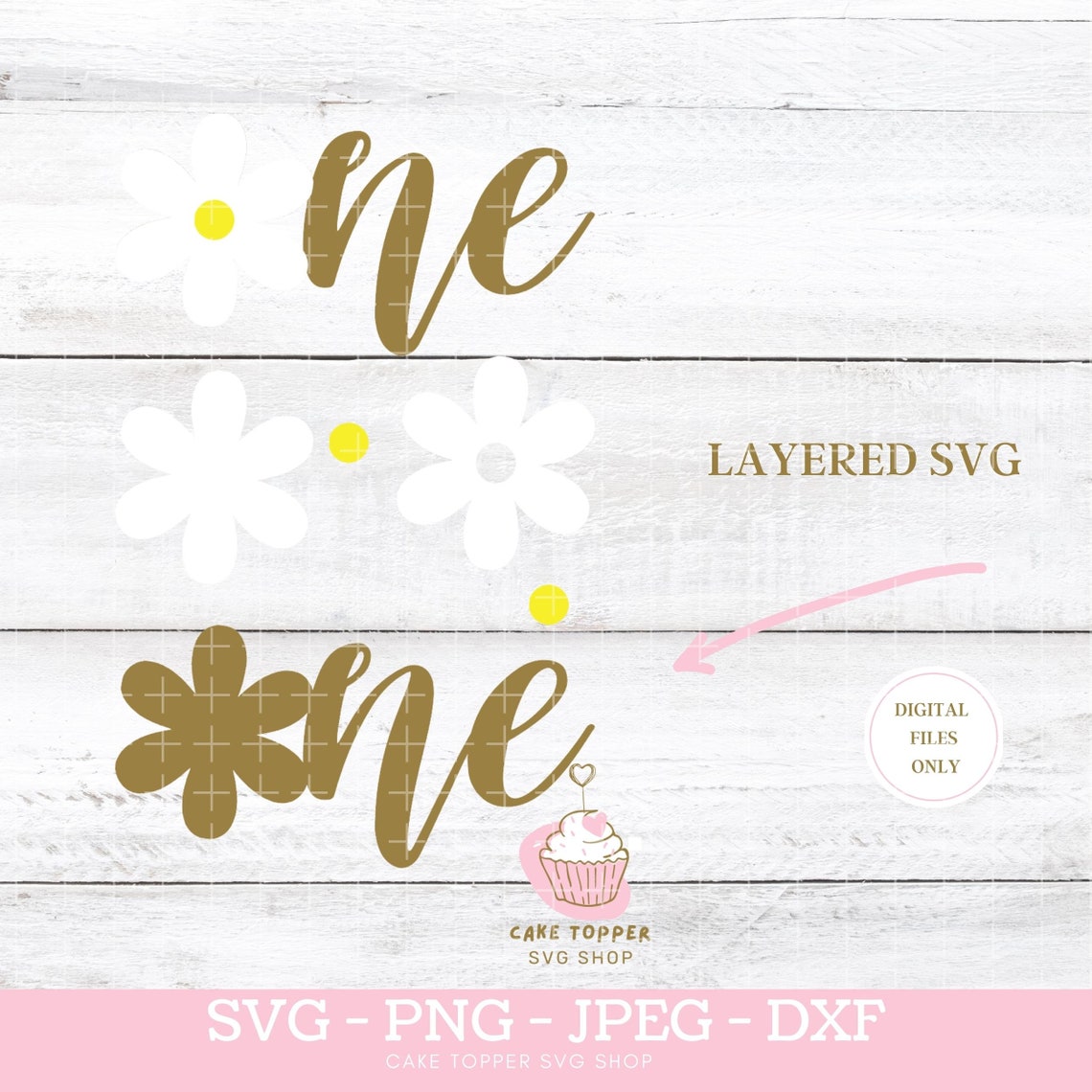 Daisy One SVG Cut File 1st Birthday Retro Daisy Theme | Etsy UK