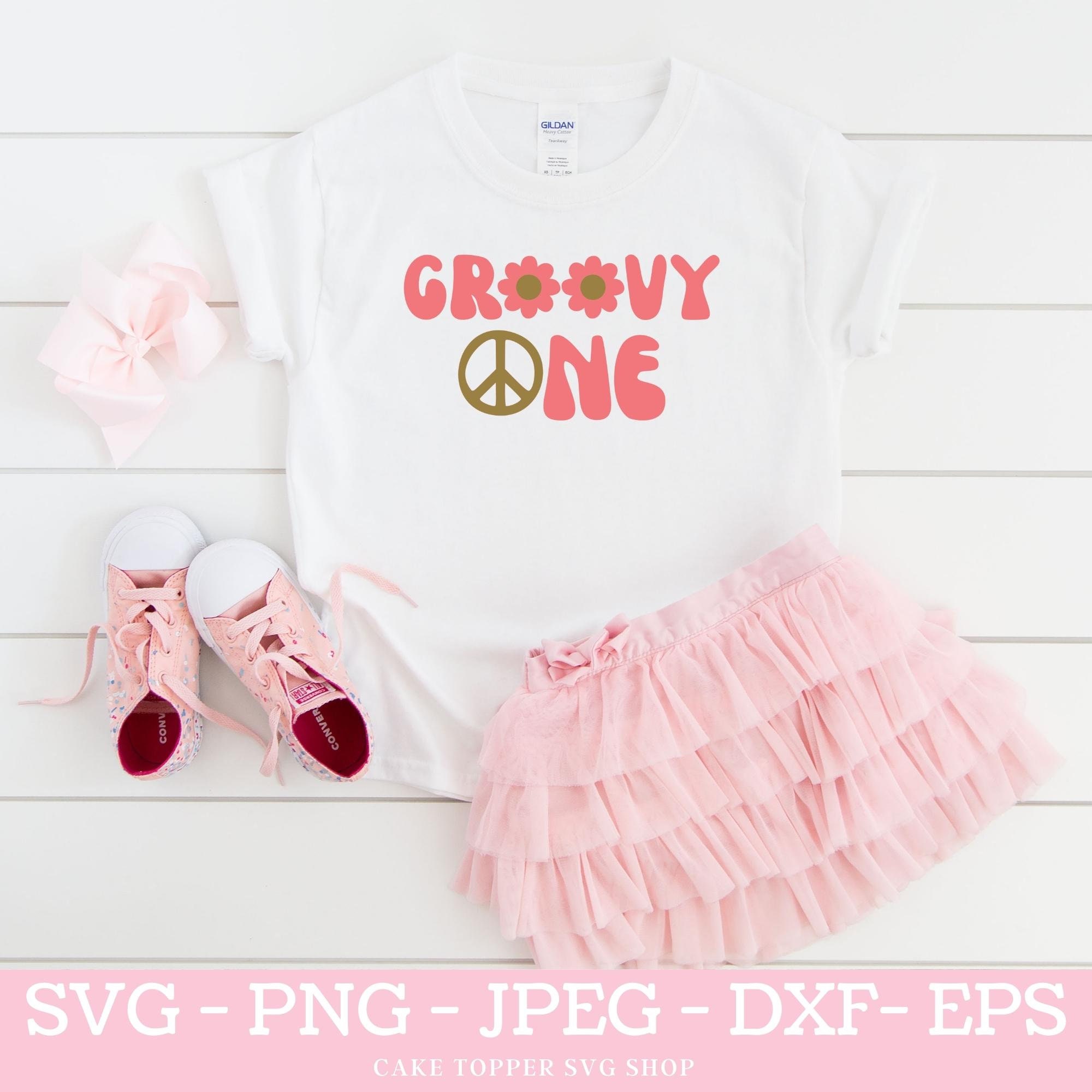 Groovy One SVG Cut File Girls 1st Birthday Retro 70's - Etsy