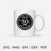 30th Birthday SVG Bundle PNG DXF Eps and Jpeg Included Cricut Cut Files ...