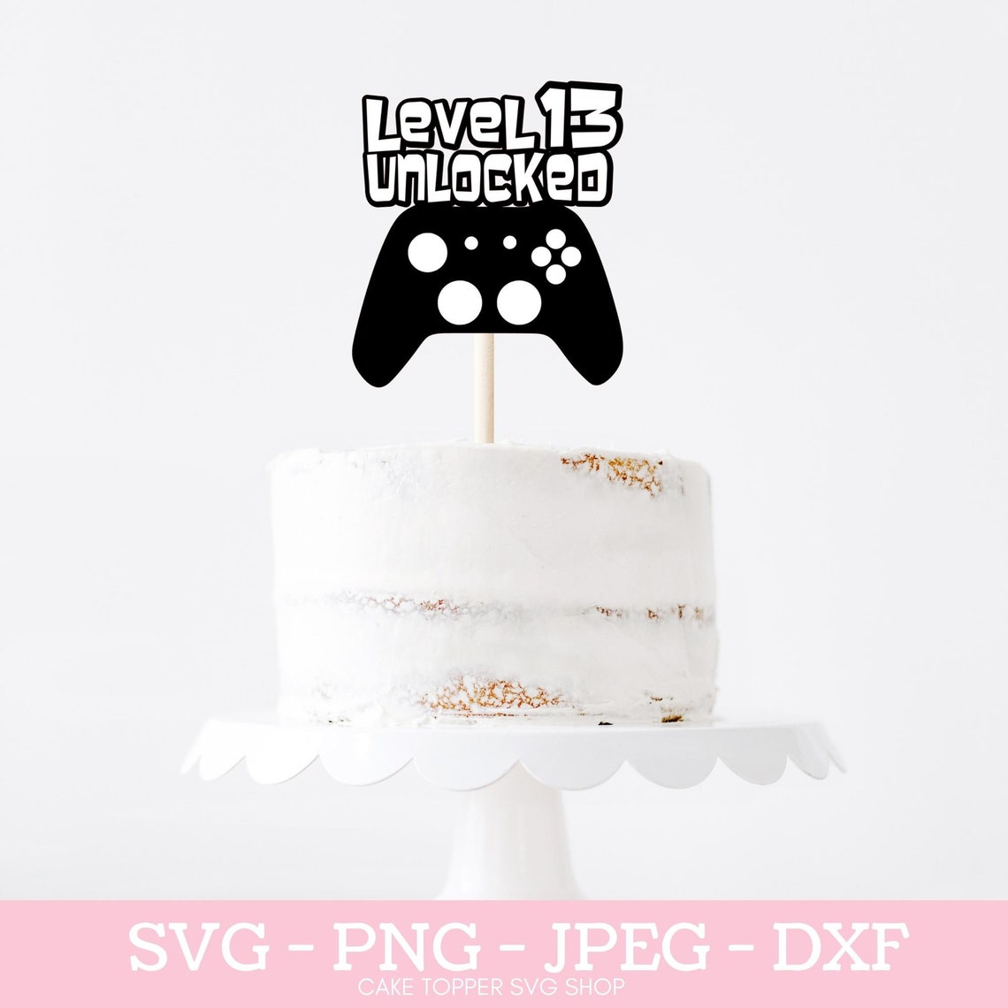 Level 13 Unlocked Instant Download SVG PNG DXF Gaming - Etsy