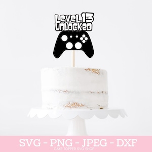 Level 13 Unlocked Instant Download SVG PNG DXF Gaming, Game Controller ...